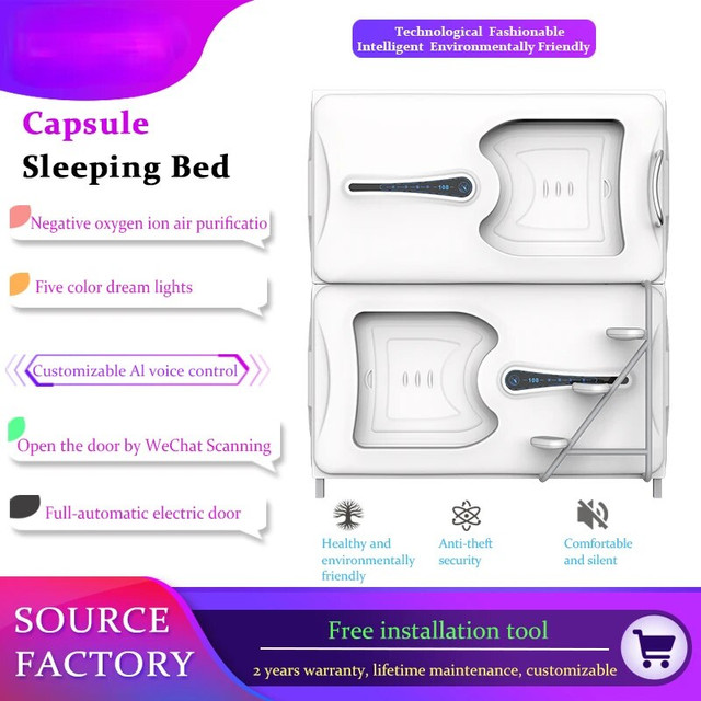 Sleep cabin Indoor Hospital Bedroom Room Single Double Space Bed Sleep ...