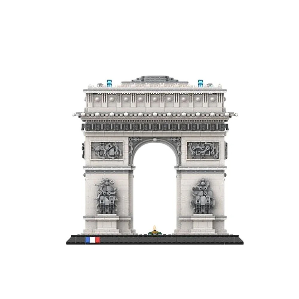 Gobricks MOC France Famous Arc De Triomphe Bricks World Building Arc De ...