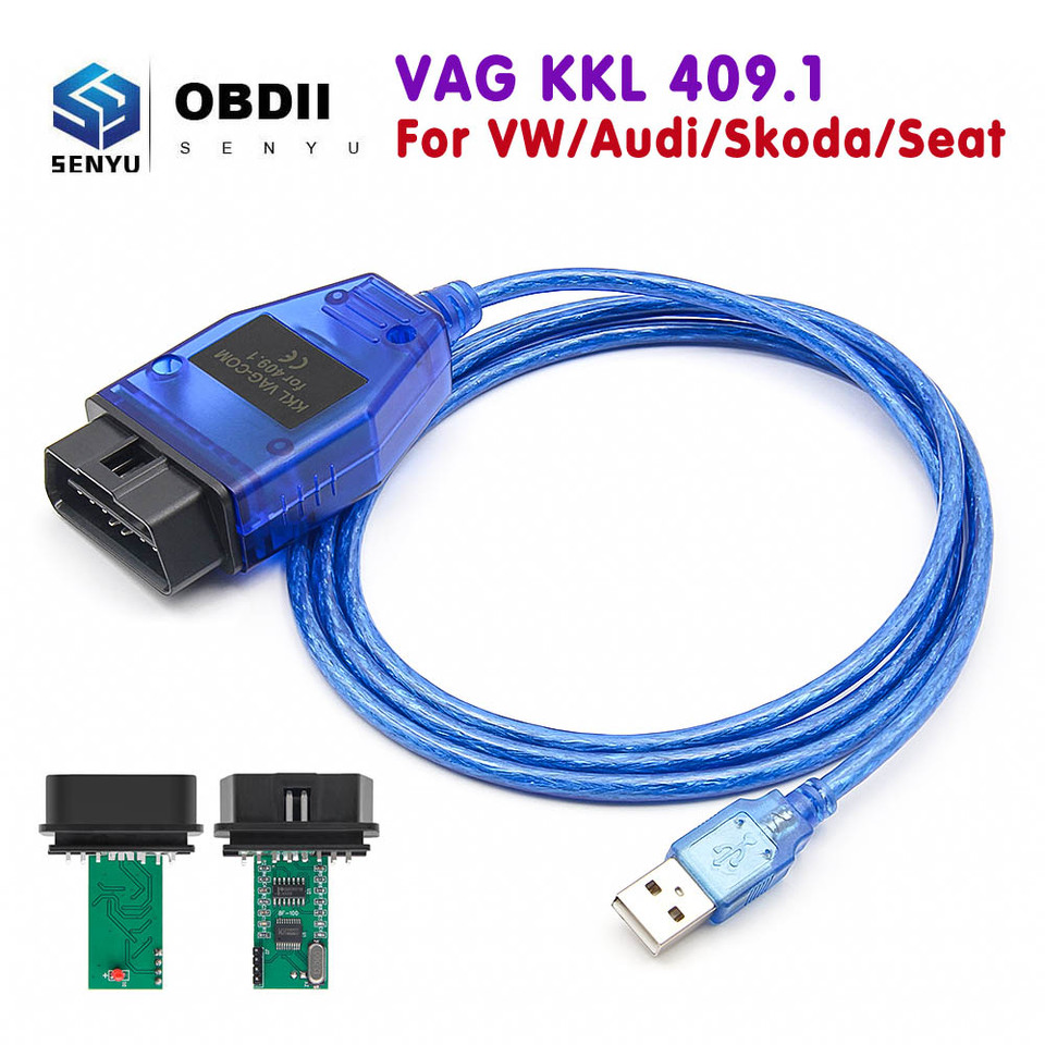 Auto OBD 2 Diagnostic Tools Audi/VW/Seat/Skoda Car Scanner Cable Vag ...