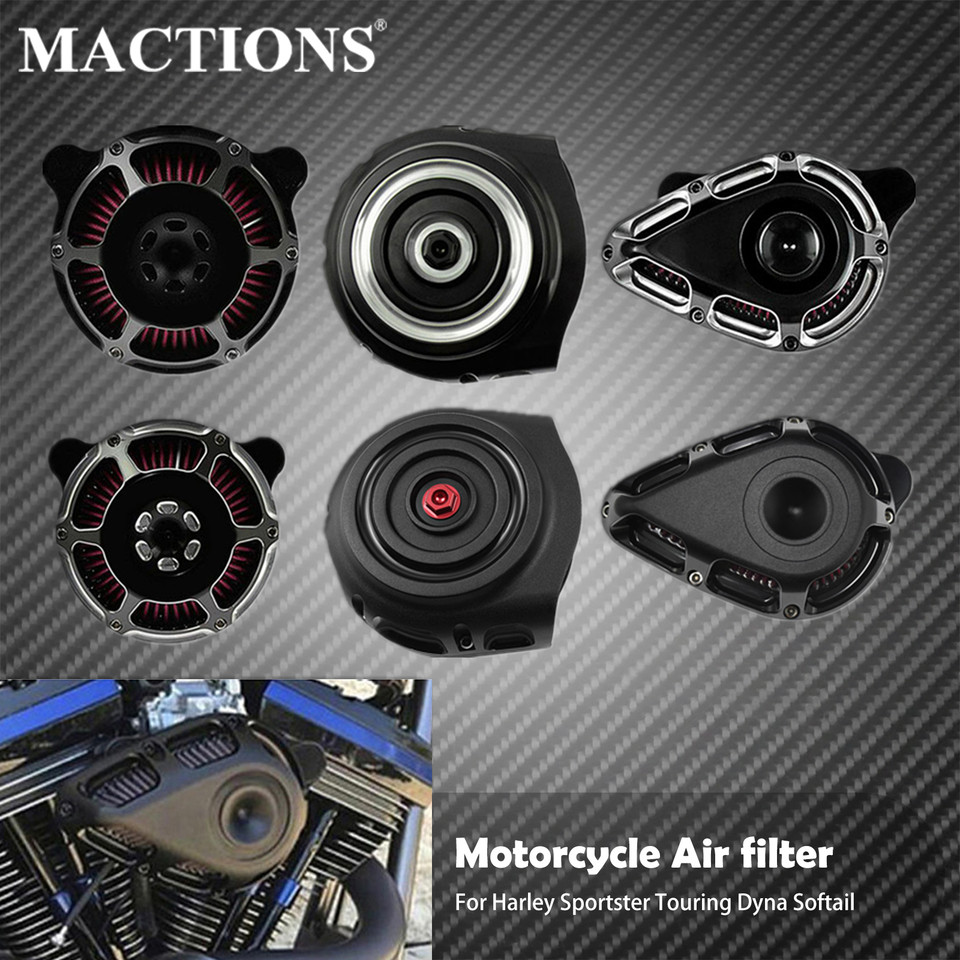 Air Cleaner Multi-Angle Turnable Intake Cleaner Cnc Kit Aluminum Matte ...