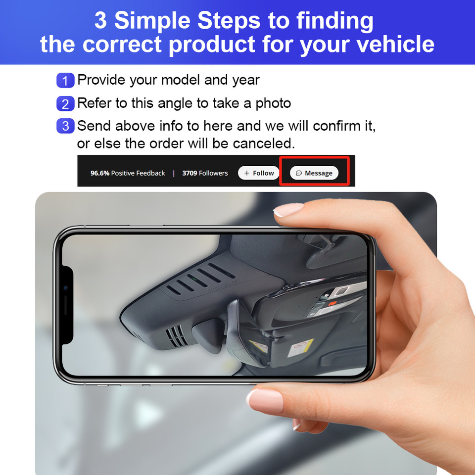 Dash Camera for Ford Mustang Mach-E Mach E Mache LHD RHD 2021 2022 2023 ...