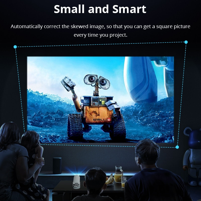 Wemi Mini Projector 4k Android 11.01080p 720 P 200ansi Dual Wifi - Pet ...