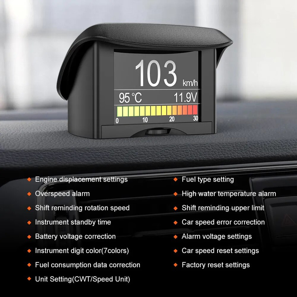 ANCEL A202 On-board Computer Car Digital Computer Display Speed Fuel ...
