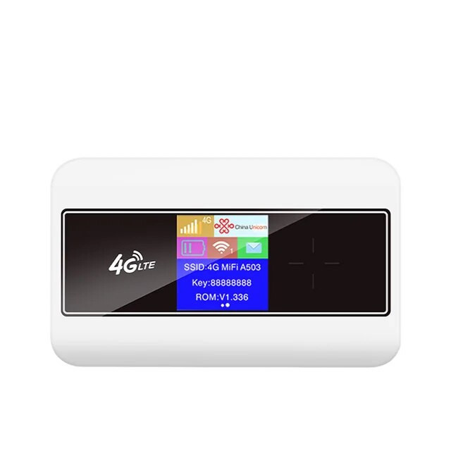 4G SIM card wifi router color LCD display lte modem Sim Card pocket ...