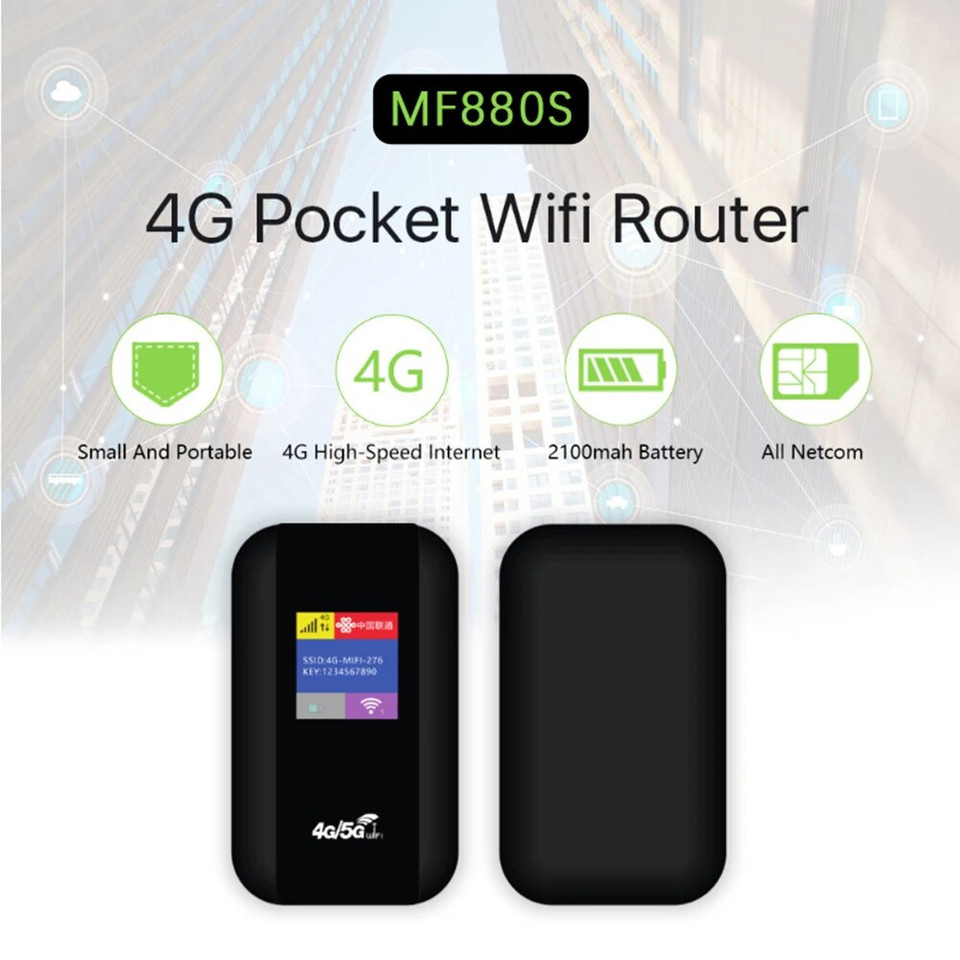 4G WIFI Router Card 4G LTE Wireless Router Mini Outdoor Hotspot Pocket ...