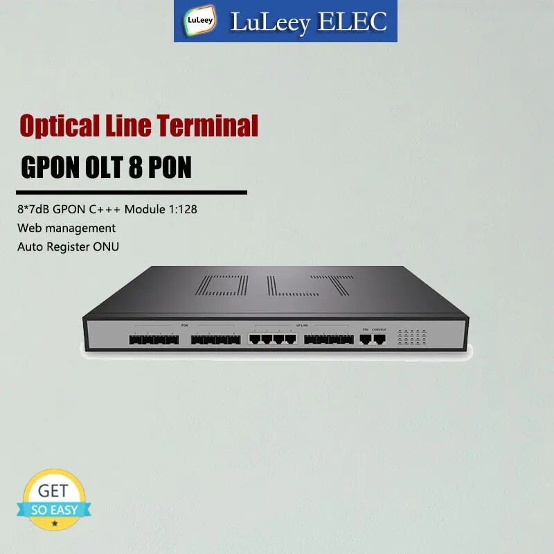 fiber optic olt gpon 8 pon olt compatible with Huawei ZTE Fiberhome ONU ...