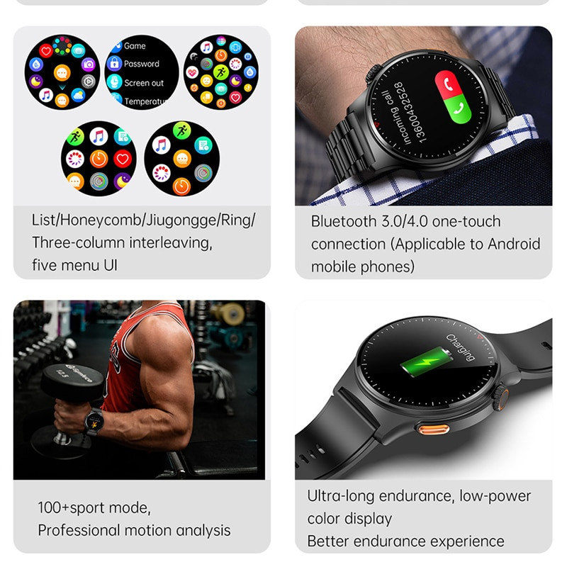 2023 New Non-invasive Blood Sugar Smart Watch Men Voice Calling ...