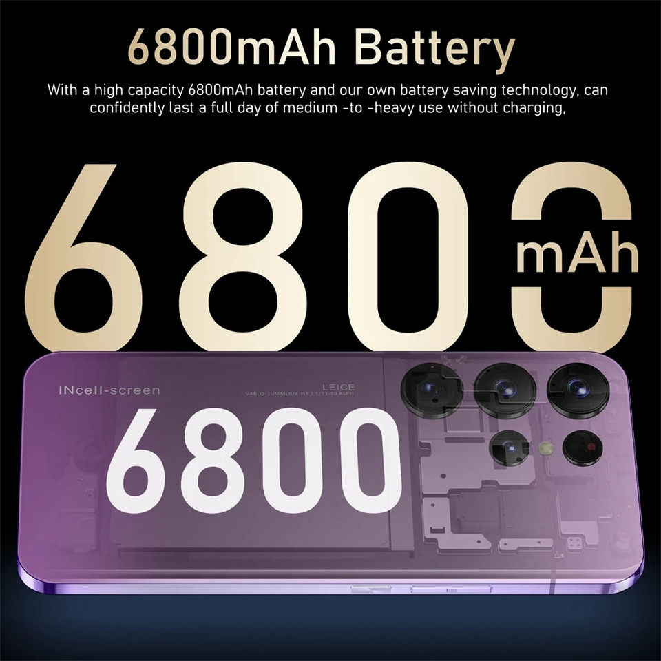 Mobile Phones S24 Ultra 6.8 HD Screen Smart Phone Original 16G+1T 5G ...