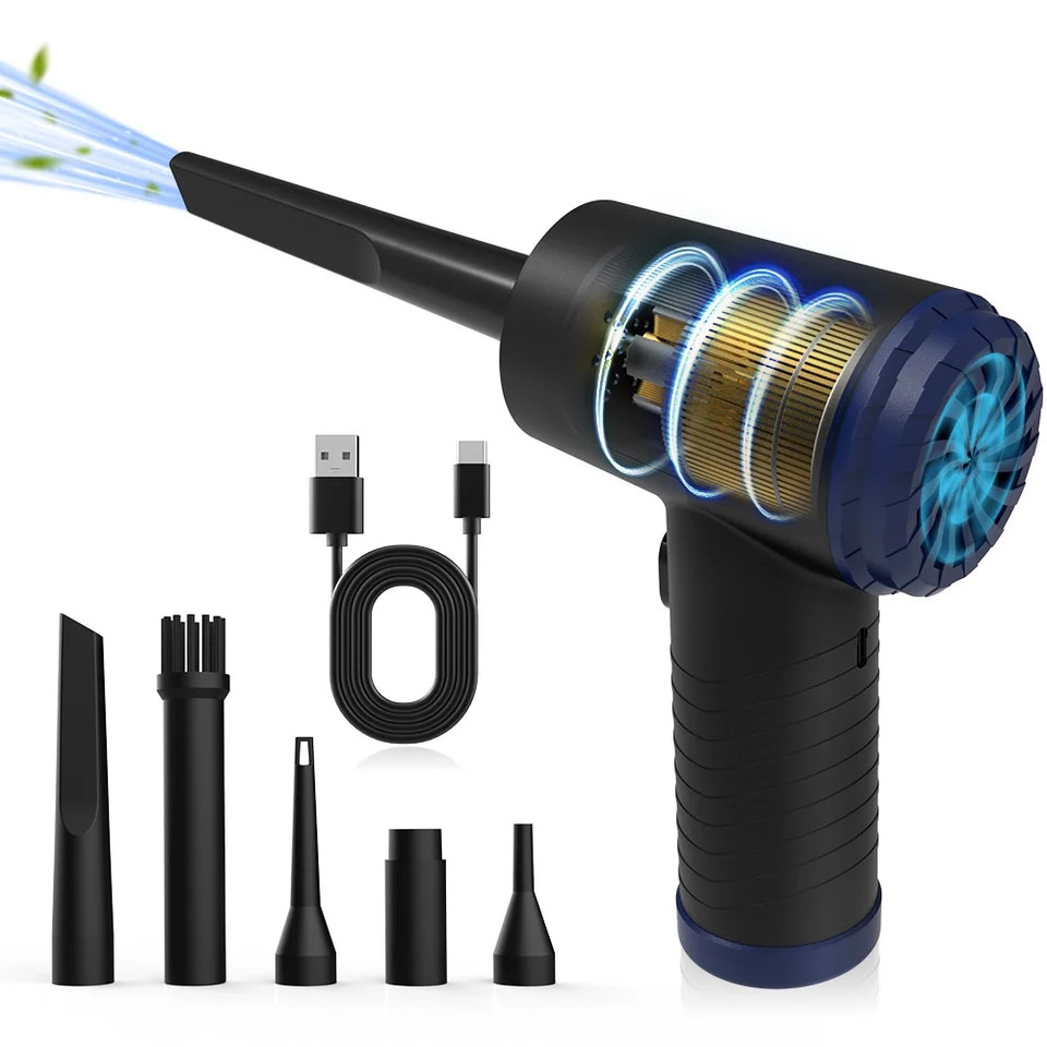 Cordless Air Duster Blower Multi-Use Portable Compressed Air Cans ...