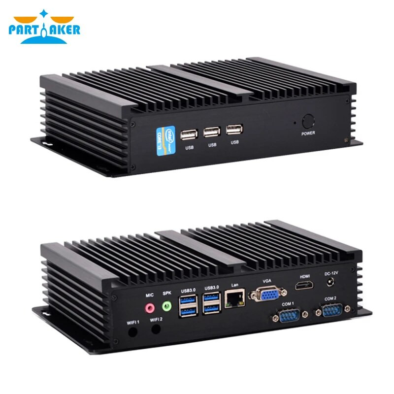 11th Gen Industrial Mini PC Intel Core i7 1165G7 i5 1135G7 Fanless ...
