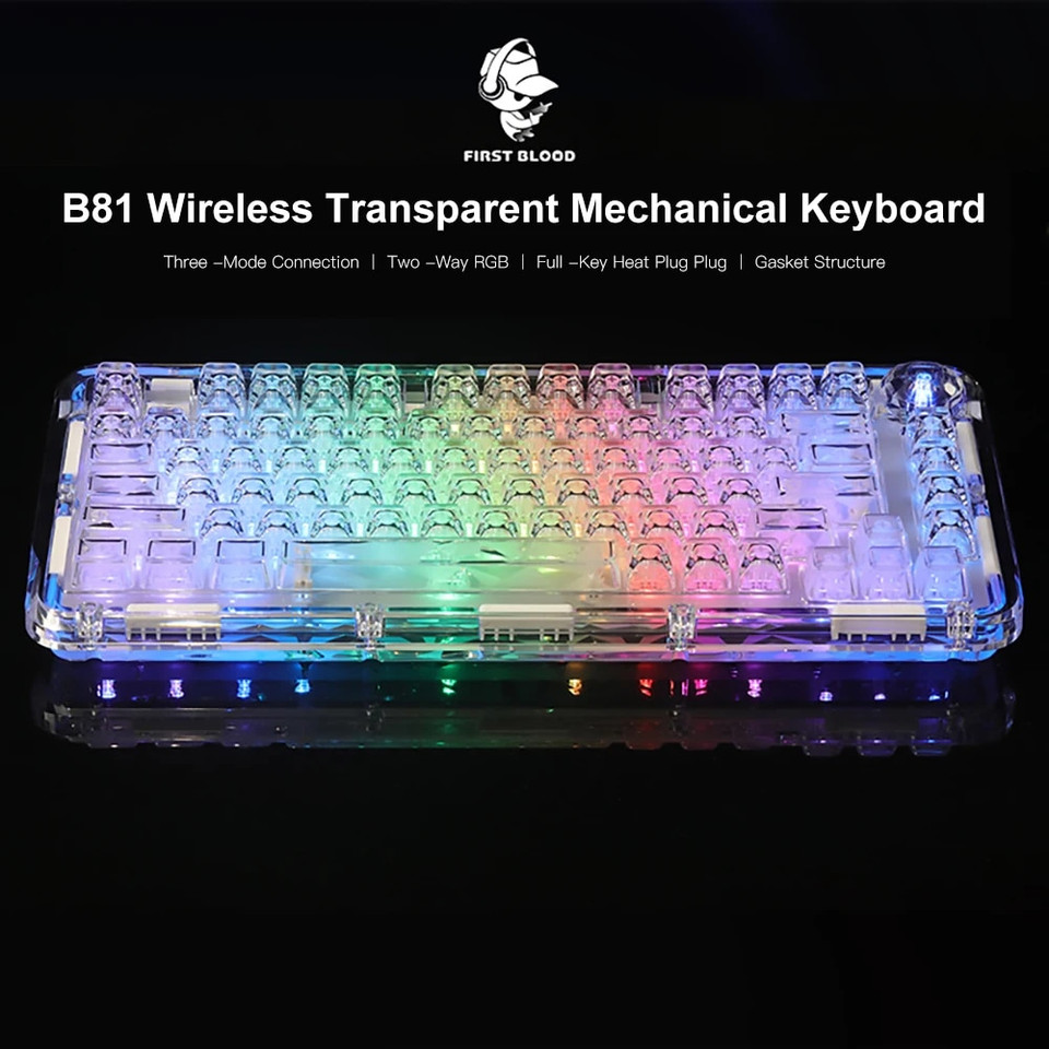 AC067 65% Wireless Mechanical Keyboard Kit 2.4G/BT 5.0/Type-C ...