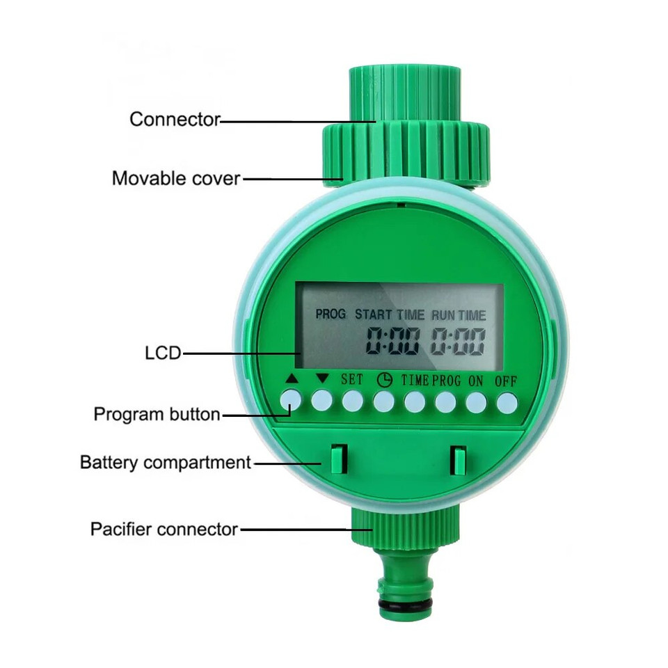 Intelligence Garden Water Timer Valve Watering Control Device Lcd ...