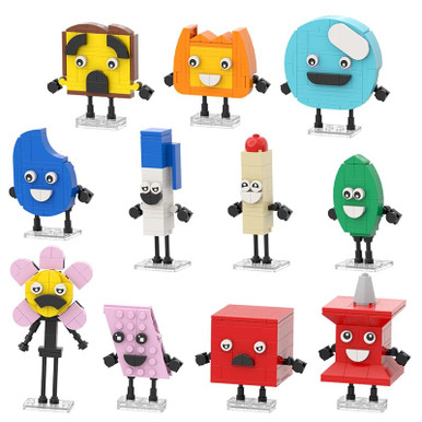 Bfdi Battle For Dream Island Inanimate Objects Building Blocks Set Game
