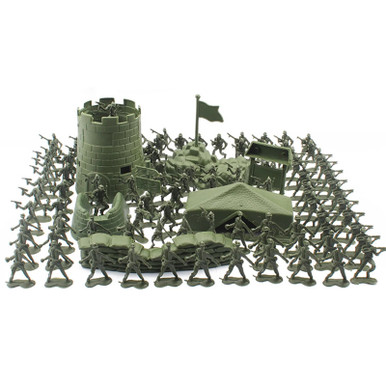 100pcs Military Toy Model Action Figure Plastic Soldiers Army Men ...