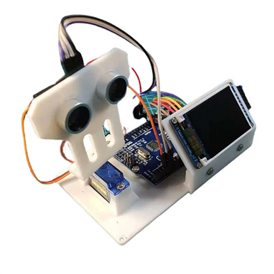 3D Printing Mini Radar Detection Robot With 1.8 TFT Screen to ...