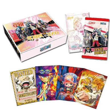 Wholesales One Piece Collection Cards Luffy Booster Red Box Case Rare ...
