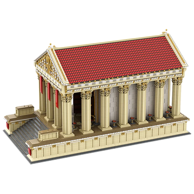 MOC Temple Church Ancient Roman Temple Model Building Blocks Set ...