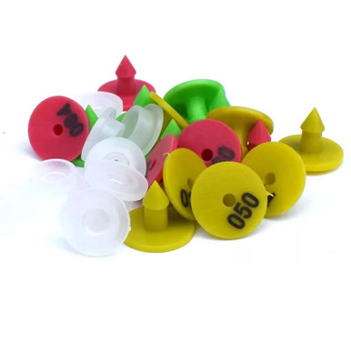 100 pcs Rabbit Ear Tag Signs With Words Ear Laser Typing Plastic Head ...