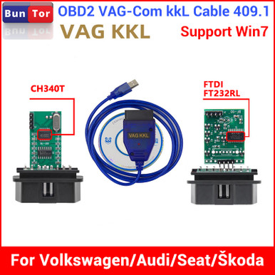 Auto OBD 2 Diagnostic Tools Audi/VW/Seat/Skoda Car Scanner Cable Vag ...