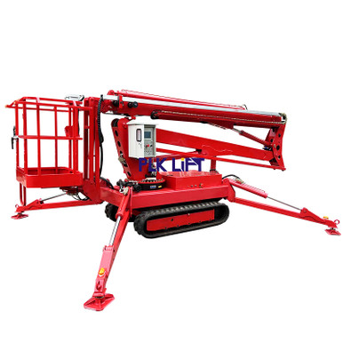 EPA Certified Diesel Articulated Spider Lift Telescopic Track Aerial ...