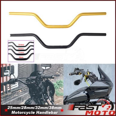 Motorcycle 1" 25mm Tracker Handlebars Drag Bars For Harley Chopper ...