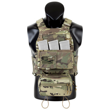 KRYDEX Low Vis Slickster Tactical Vest Plate Carrier Elastic Cummerbund ...