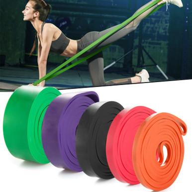 Elastic Band Fitness Expander Rubber Bands - 208cm Resistance Band ...
