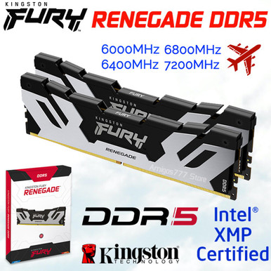 Kingston FURY Renegade DDR5 Memory 6000MT/s 6400MT/s 6800MHz 7200MHz - Pet Video Verify Supplies