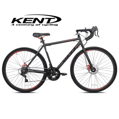 Kent 700c Nazz Men's Gravel Road Bike, Black - Pet Video Verify Supplies