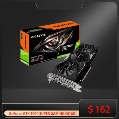 GIGABYTE GeForce GTX 1660 SUPER GAMING OC 6G Graphics card nvidia Video ...