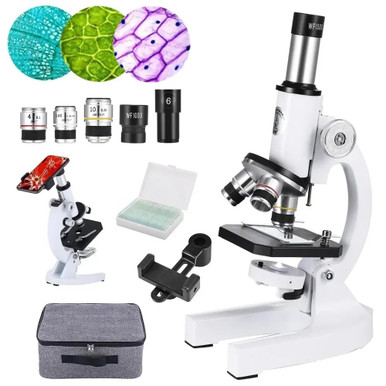 XSP02 Microscope for Kids & Beginners 400X-24000X Magnification with ...