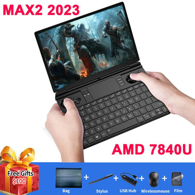 GPD WIN Max 2 10.1 Inch Handheld Gaming PC Laptop UMPC AMD 7840U Processor Windows 11,32GB/64GB ...
