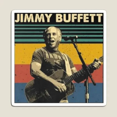 jimmy buffett Magnet - Pet Video Verify Supplies