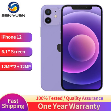 Apple iPhone 12 64GB/128GB ROM Unlocked 6.1" 2532 x 1170 OLED Screen ...