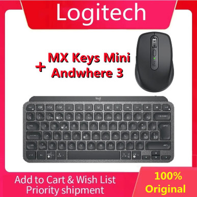 Original Logitech Wireless Keyboard Mouse Set MX Keys Mini Keyboard ...