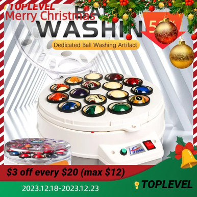 Ball Cleaner Billiard Machine Pool 16 balls Snooker 22 Balls Clean ...