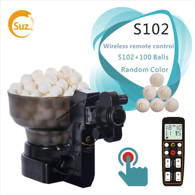 Suz Table Tennis Robot Ping Pong Ball Machine S102 Wireless Remote ...