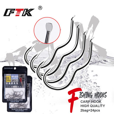 FTK New Invention size0.5#-13# 24pcs/pack High Carbon Steel Flipping ...