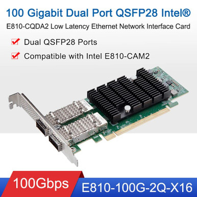 100G Network Adapter Dual QSFP28 Port Intel® E810-CQDA2 Ethernet ...