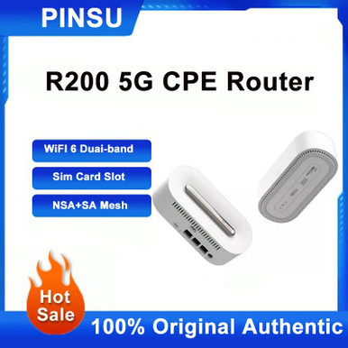 Original PINSU R200 Wifi Repeater 5G CPE Router NSA+SA Mesh 1800Mbps ...