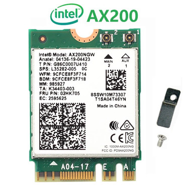 WiFi 6 Dual Band 3000Mbps Wireless Card For Intel AX200 M.2 Bluetooth 5 ...