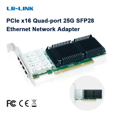 LR-LINK 1023PF Quad-port 25Gb PCIe x16 Network Card NIC Ethernet ...