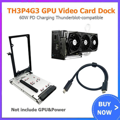 TH3P4G3 Thunderbolt-compatible GPU Video Card Dock Laptop to External ...