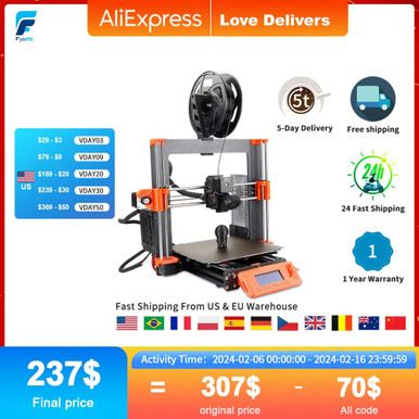 Clone Prusa i3 Mk3S 3D Printer DIY 3D Printer Kit Including The ...