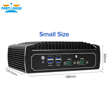 Partaker Fanless Mini Computer 10th Gen Intel Core I7-10810U 2.5G 4k ...