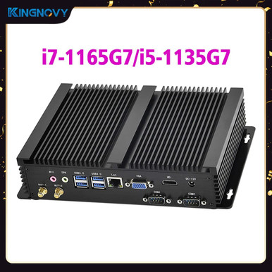 10th/11th Gen Intel Industrial Mini PC i7 1165G7 i5 1135G7 Fanless System Barebone Computer ...