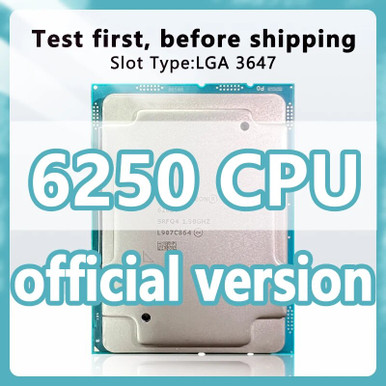 Xeon Gold medal 6250 official version CPU 3.9GHz 35.75MB 185W ...
