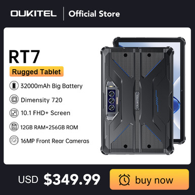 Oukitel RT7 TITAN 5G Rugged Tablet 10.1" FHD+ 32000mAh 24GB+256GB ...