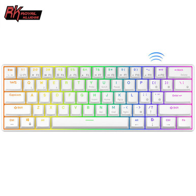 RK61 Royal Kludge Wireless Mechanical Keyboard Tri-Mode Bluetooth 5.0/2 ...