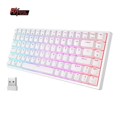 RK ROYAL KLUDGE RK84 75% RGB Triple Mode Mechanical Keyboard BT5.0/2.4G ...